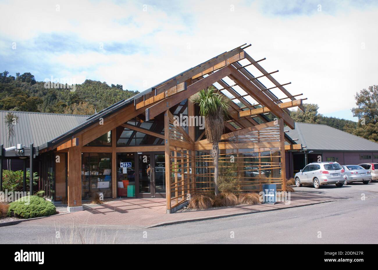 Mount Bruce, New Zealand - Nov 9th 2016: Main entrance to Pukana Mount ...