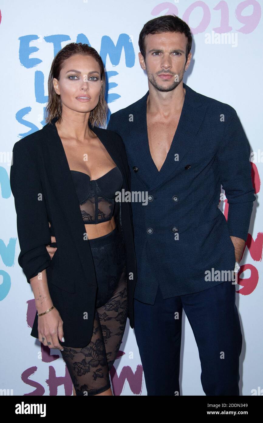Caroline Receveur and Hugo Philip attending the Etam Winter 2019/Summer ...