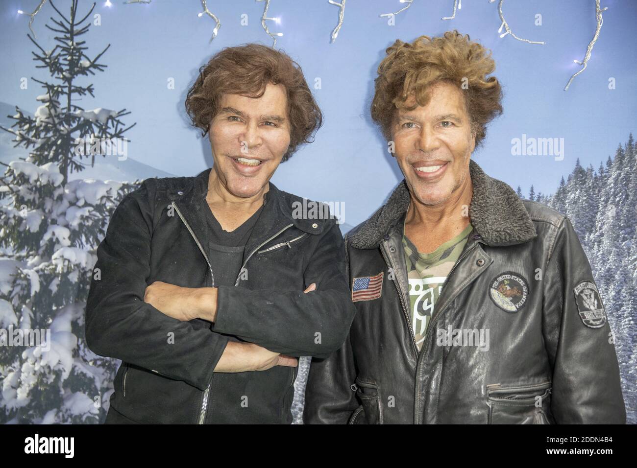 Igor and Grichka BOGDANOFF at Christmas lunch of Secours Populaire ...