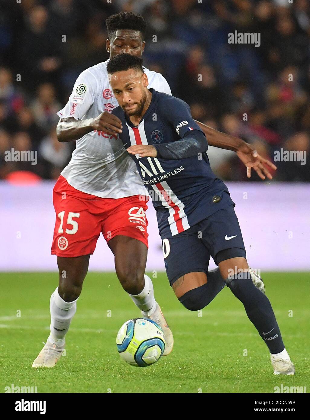 PSG's Brazilian forward Neymar during the Ligue 1 Paris Saint-Germain v ...