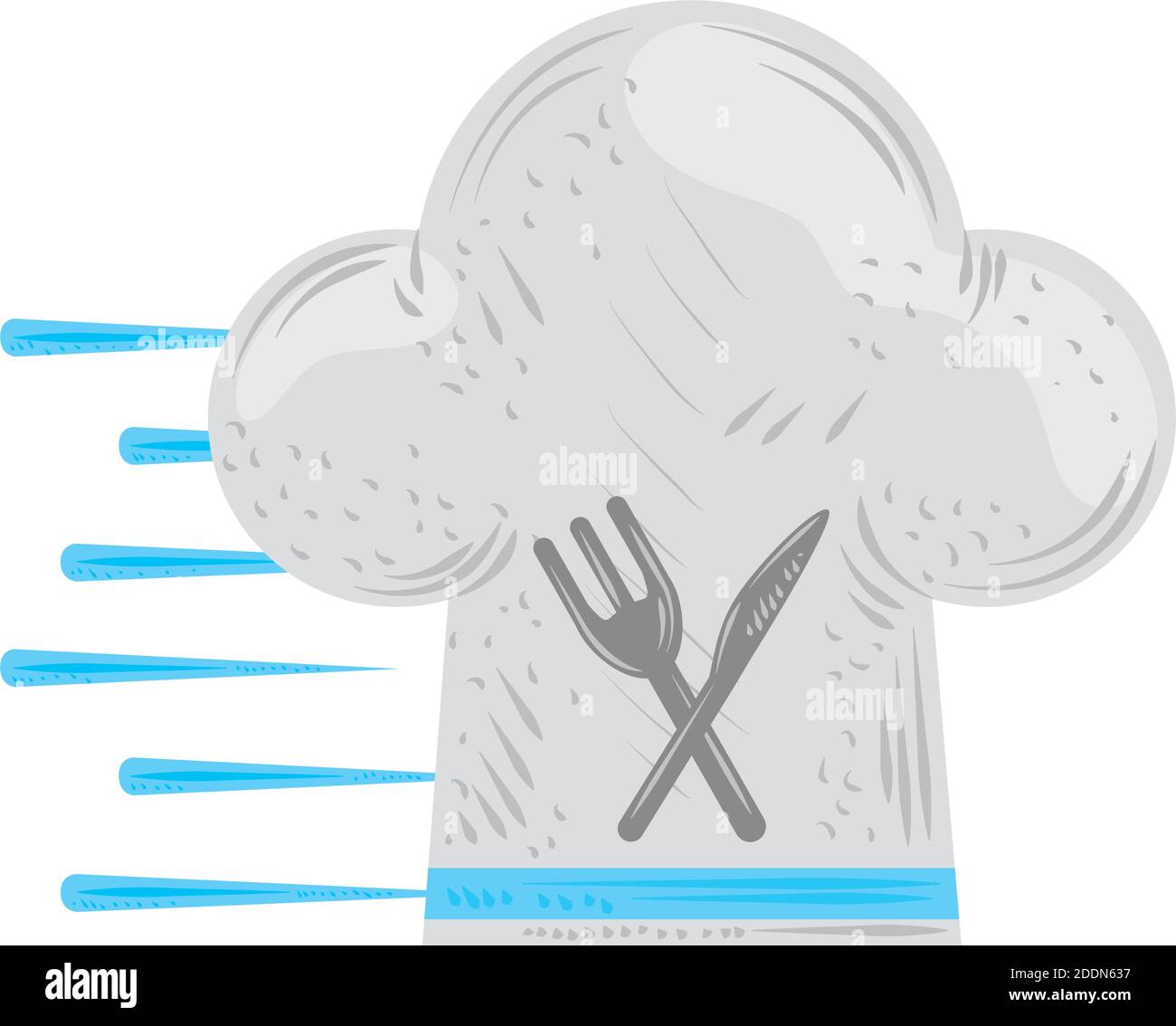 fast delivery, chef hat and restaurant food service vector illustration ...