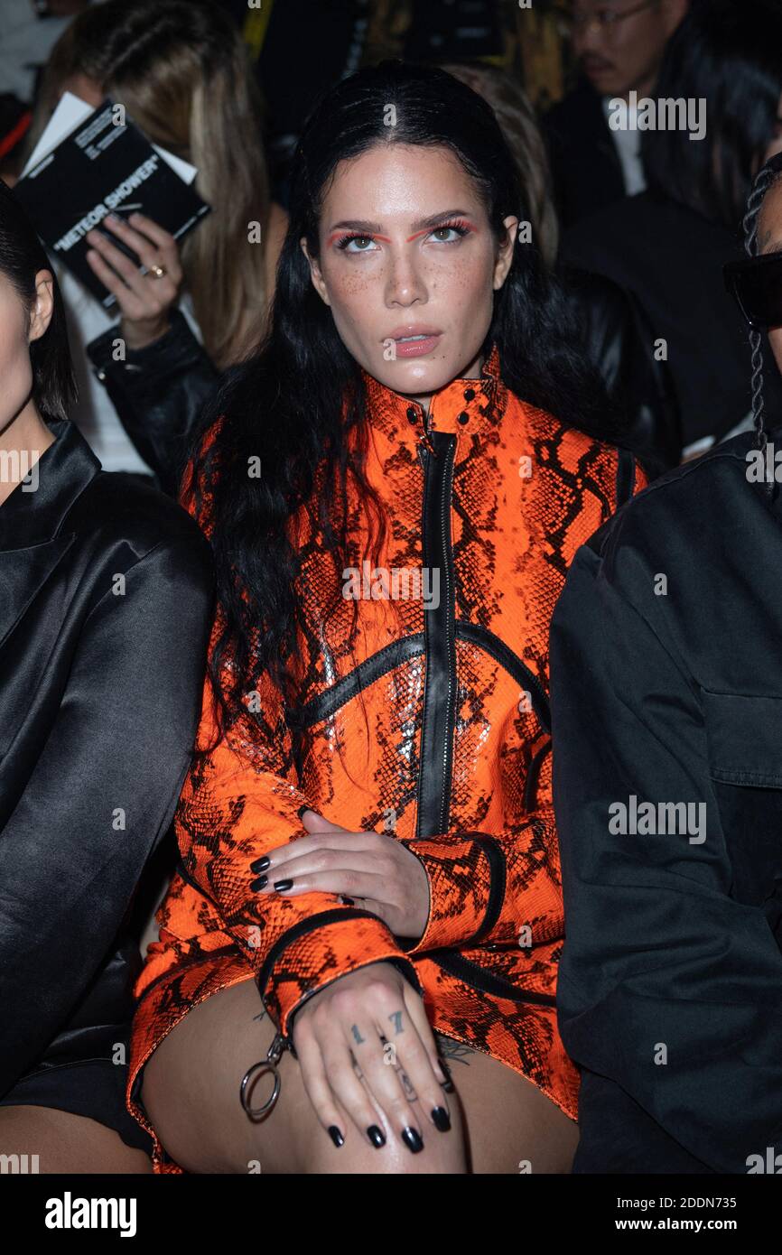 Halsey attending the Off-White Womenswear Spring/Summer 2020 show as ...