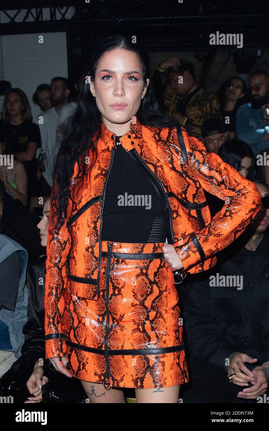 Halsey attending the Off-White Womenswear Spring/Summer 2020 show as ...