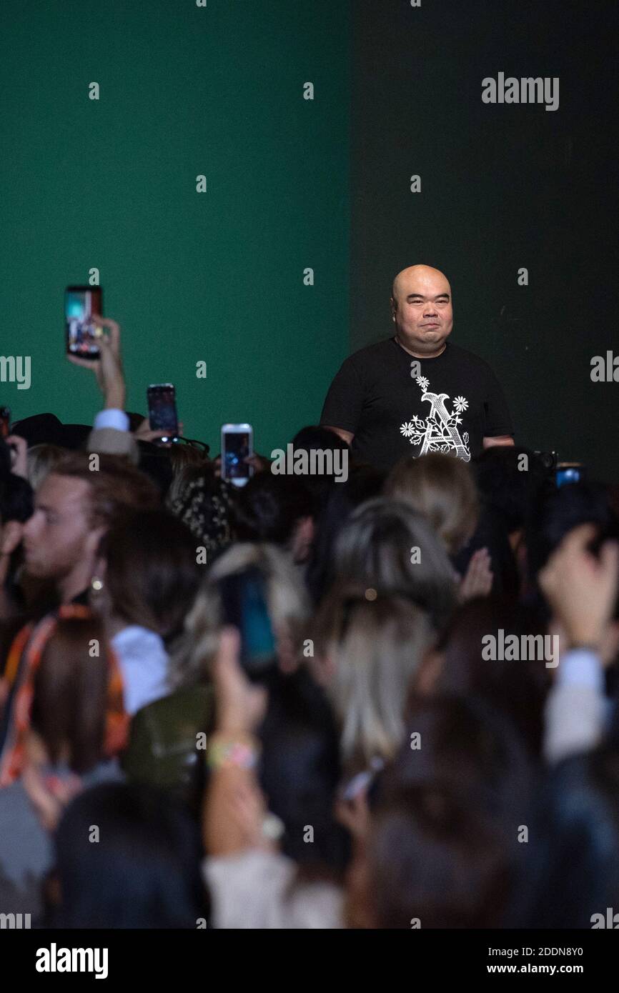 Designer Andrew GN makes an appearance on the runway during the Andrew ...