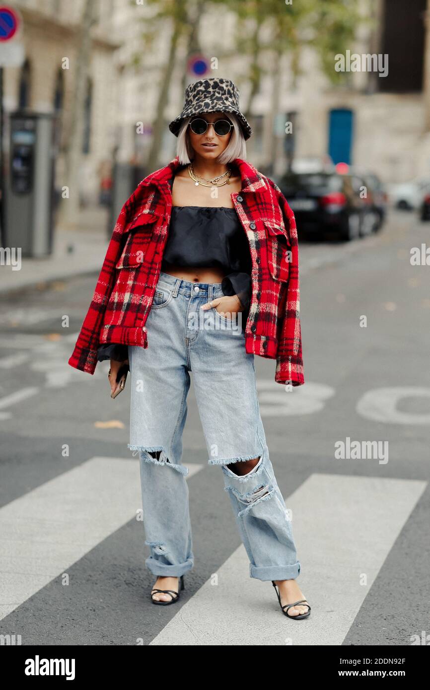 Street style, Camille Callen arriving at Redemption Spring-Summer 2020 ...