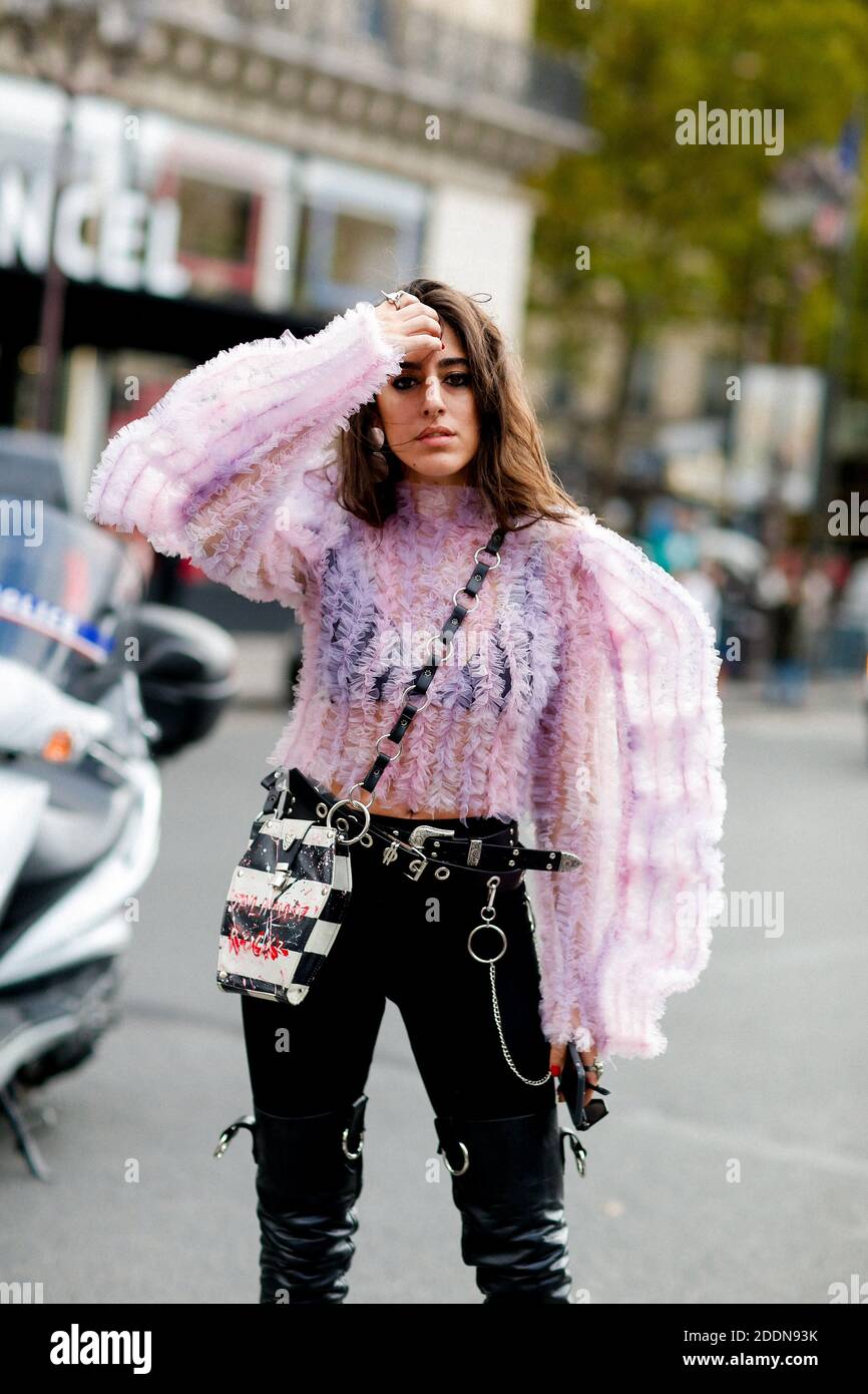 Street style, Nil Ninat arriving at Balmain Spring-Summer 2020 ready-to ...