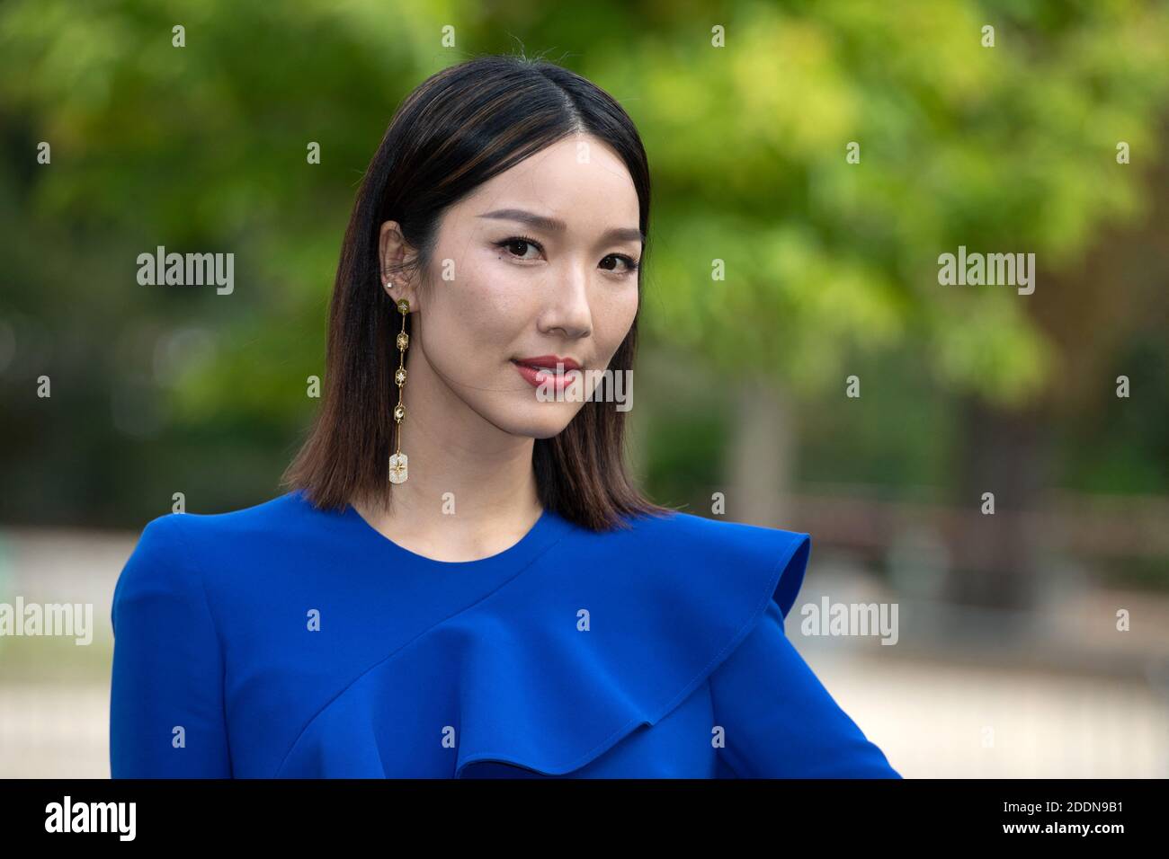 Leanne Li attending the Elie Saab Womenswear Spring/Summer 2020 show as ...