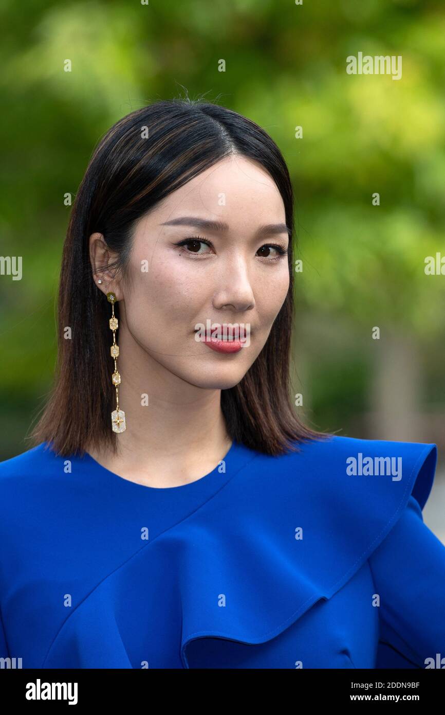 Leanne Li attending the Elie Saab Womenswear Spring/Summer 2020 show as ...