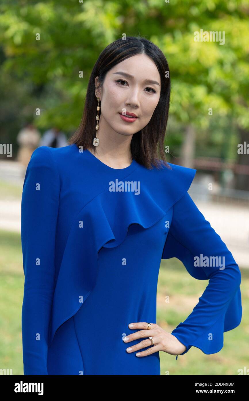Leanne Li attending the Elie Saab Womenswear Spring/Summer 2020 show as ...