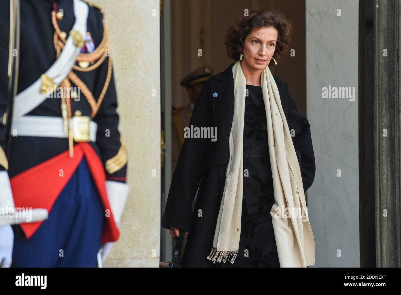 UNESCO president Audrey Azoulay leaves after a presidential lunch in ...