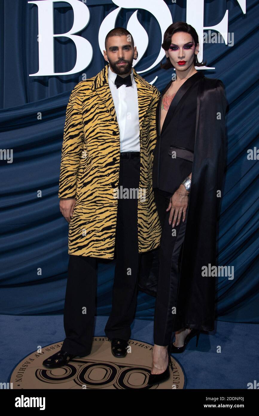 Phillip Picardi and Miss Fame attending the BoF500 Gala as part of ...