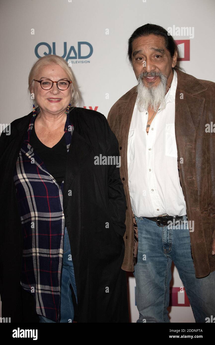 Josiane Balasko and George Aguilar attend the Le Bazar De La Charite ...