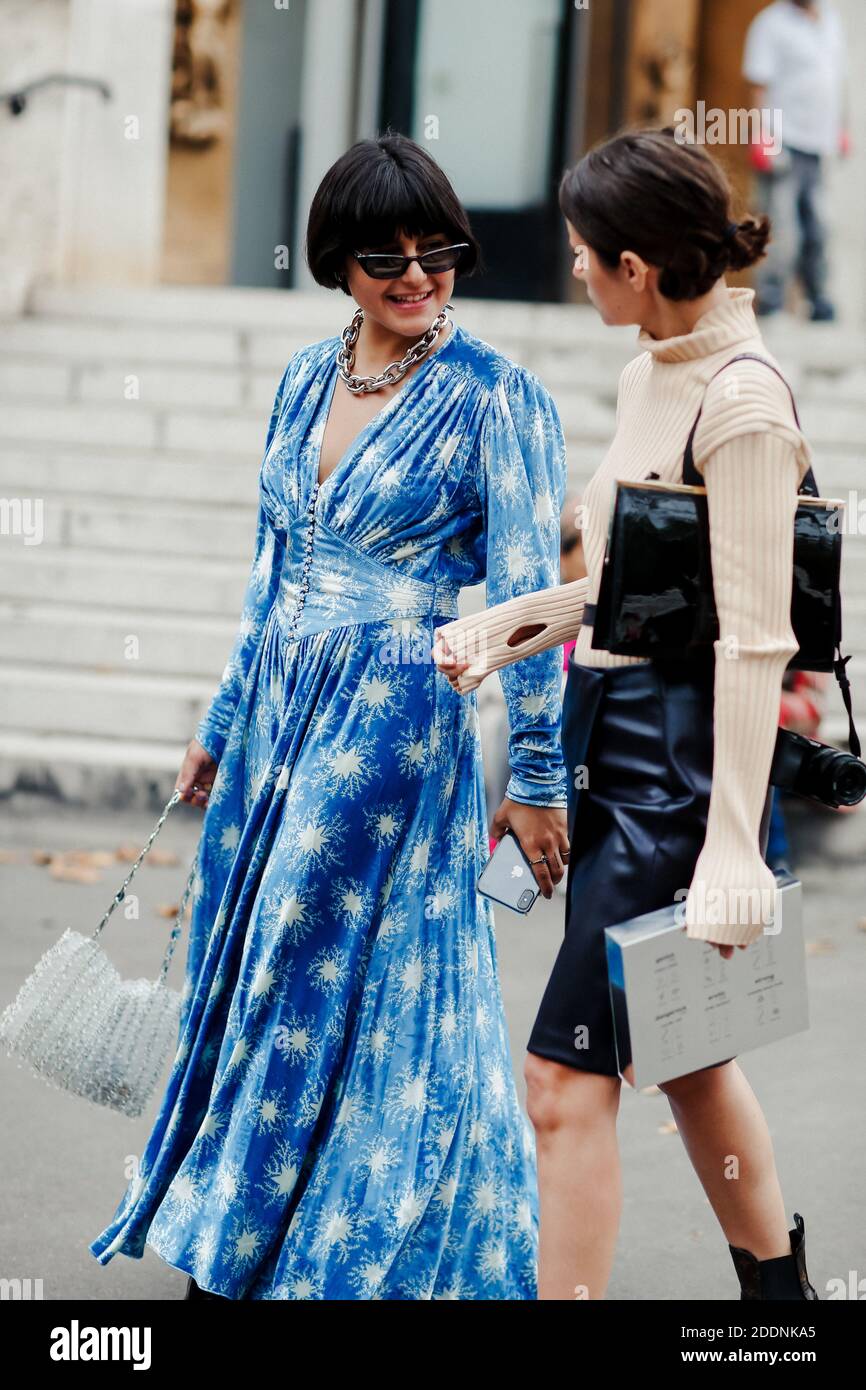Street style, Maria Bernad arriving at Paco Rabanne Spring-Summer 2020 ...