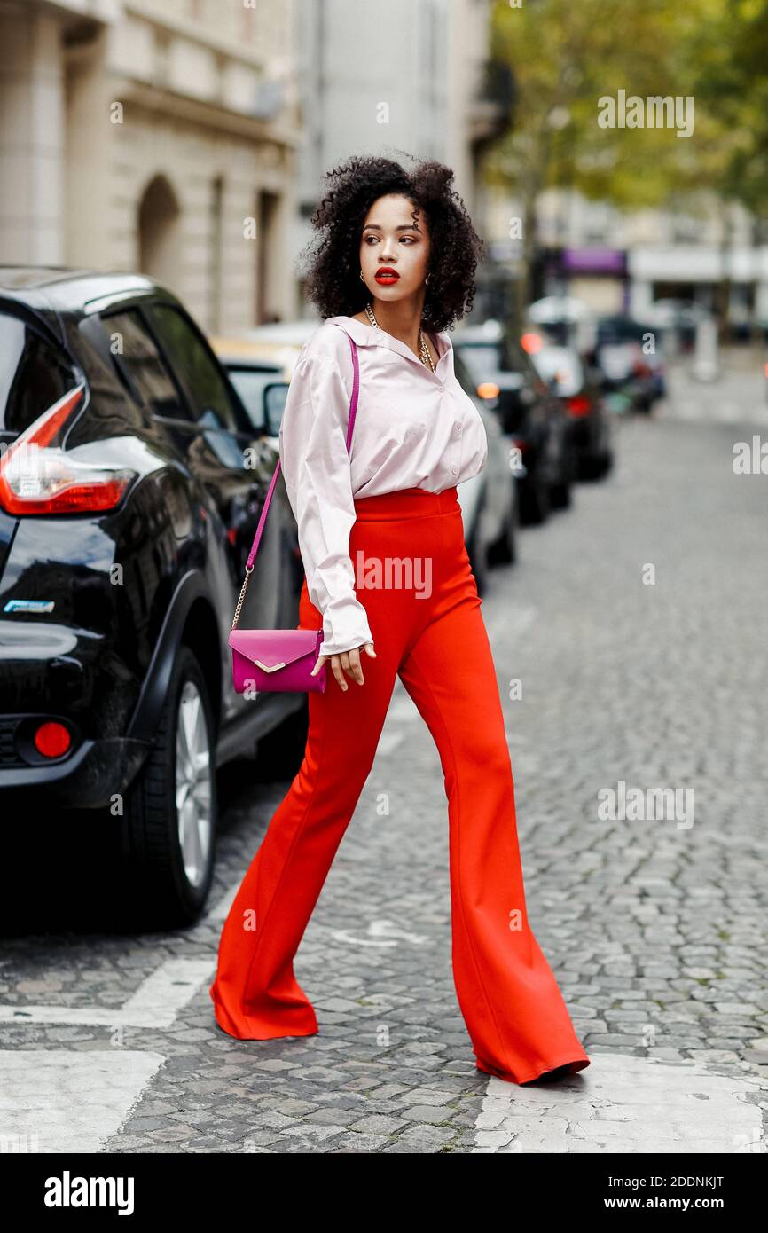 Street style, Lia Chan arriving at Altuzarra Spring-Summer 2020 ready ...