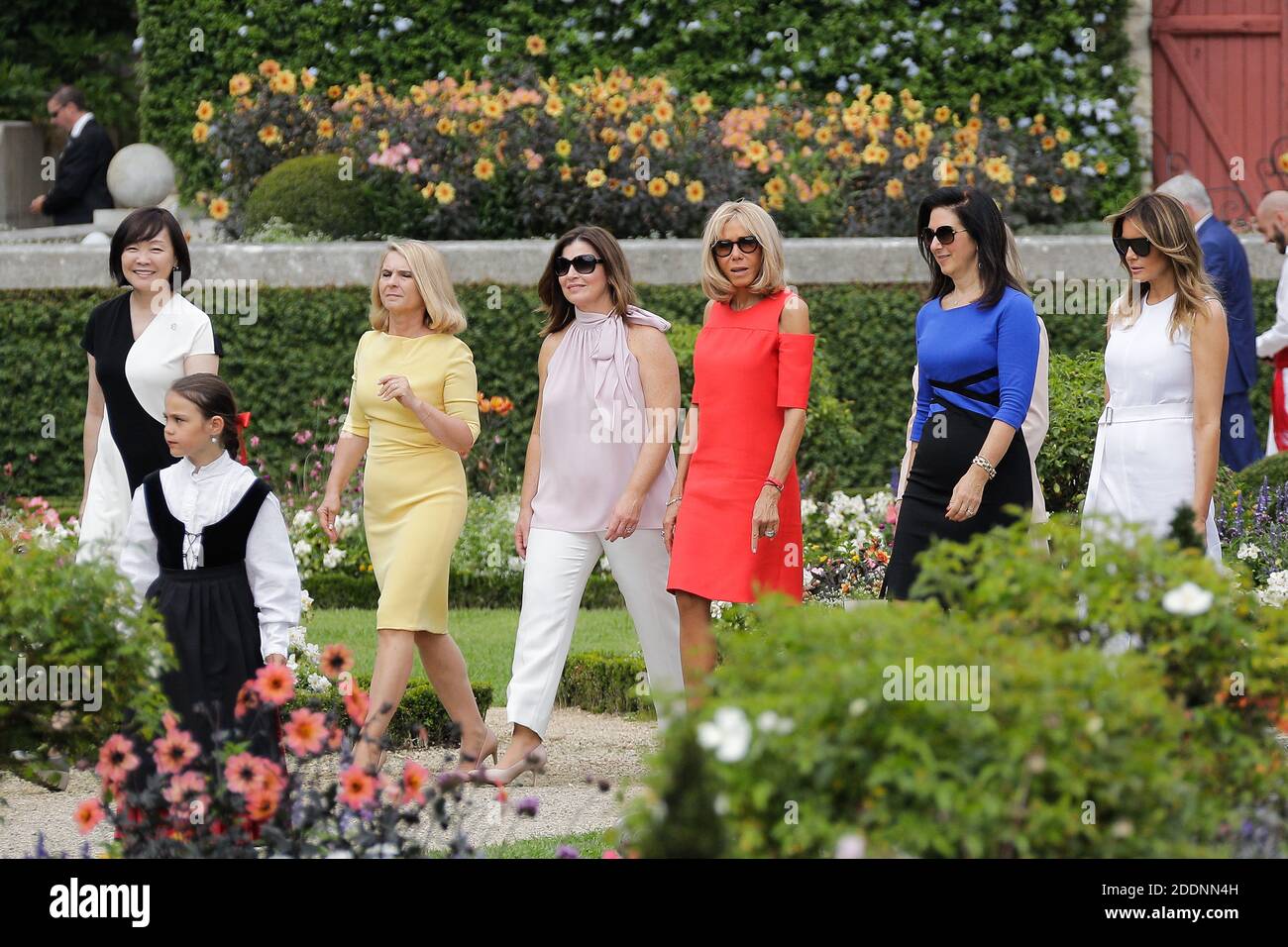 Brigitte Macron, wife of French President Emmanuel Macron, U.S. First ...