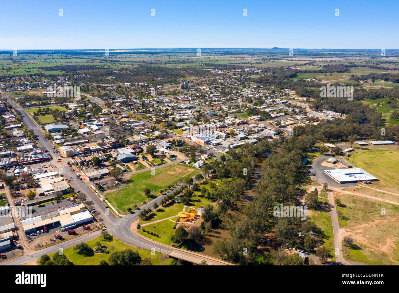 The town of condobolin in the central west of New South Wales ...