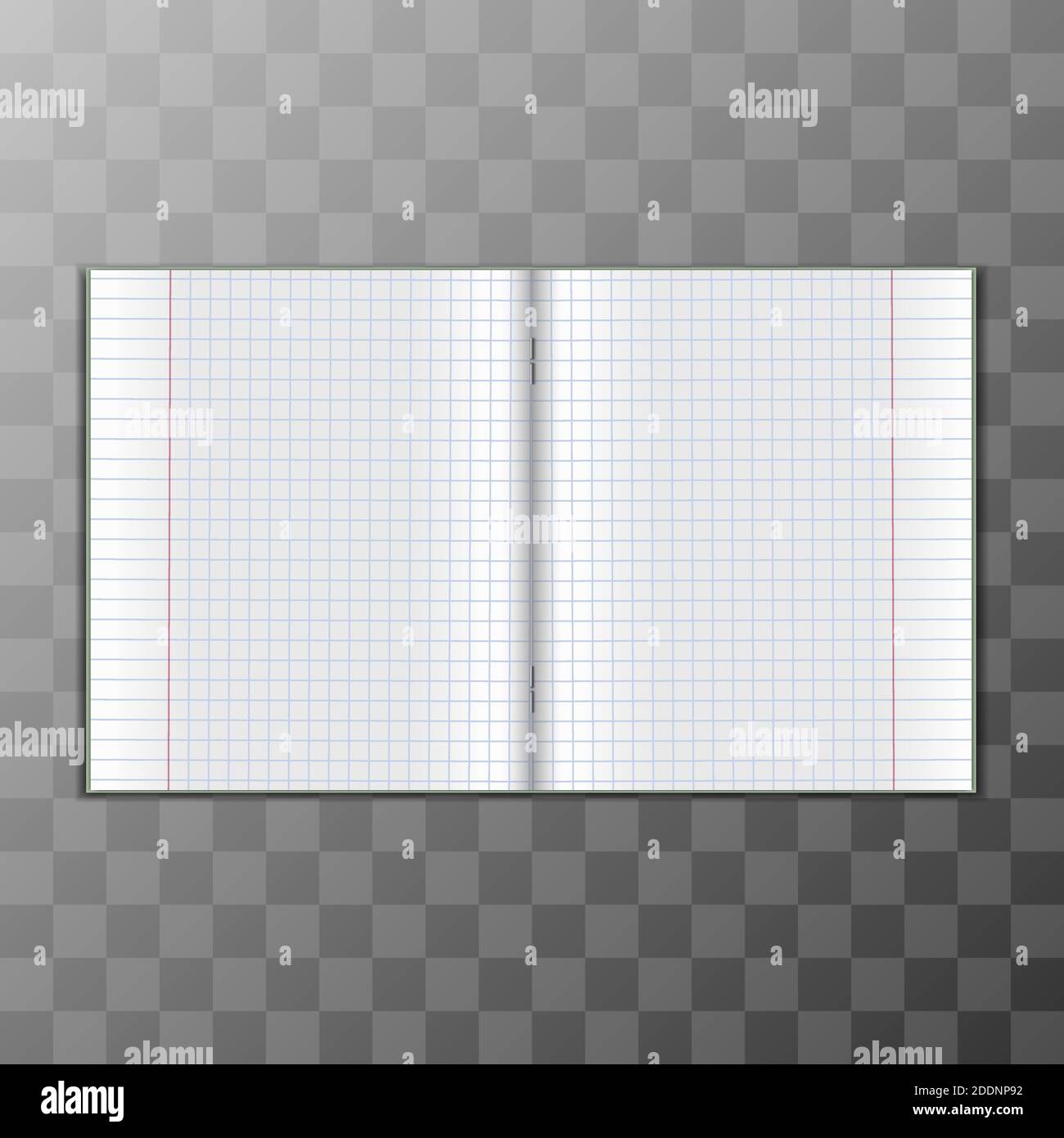 3d realistic vector paper notebook for mathematics for notes ...