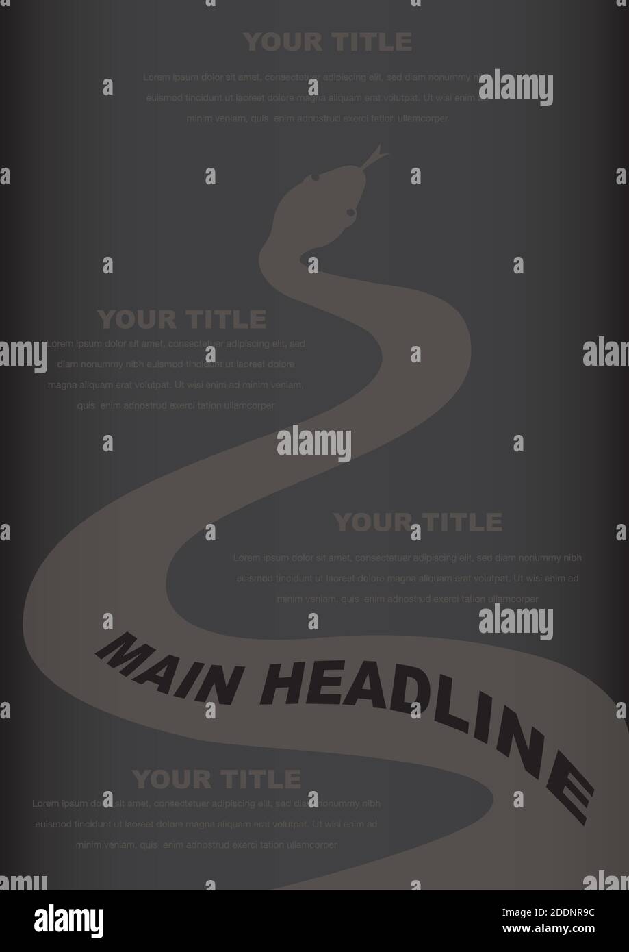 Black snake layout design. Vector illustration Stock Vector Image & Art ...