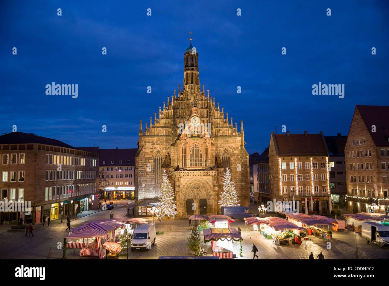 Nuremberg, Germany. 23rd Nov, 2020. The Main Market Square with the ...