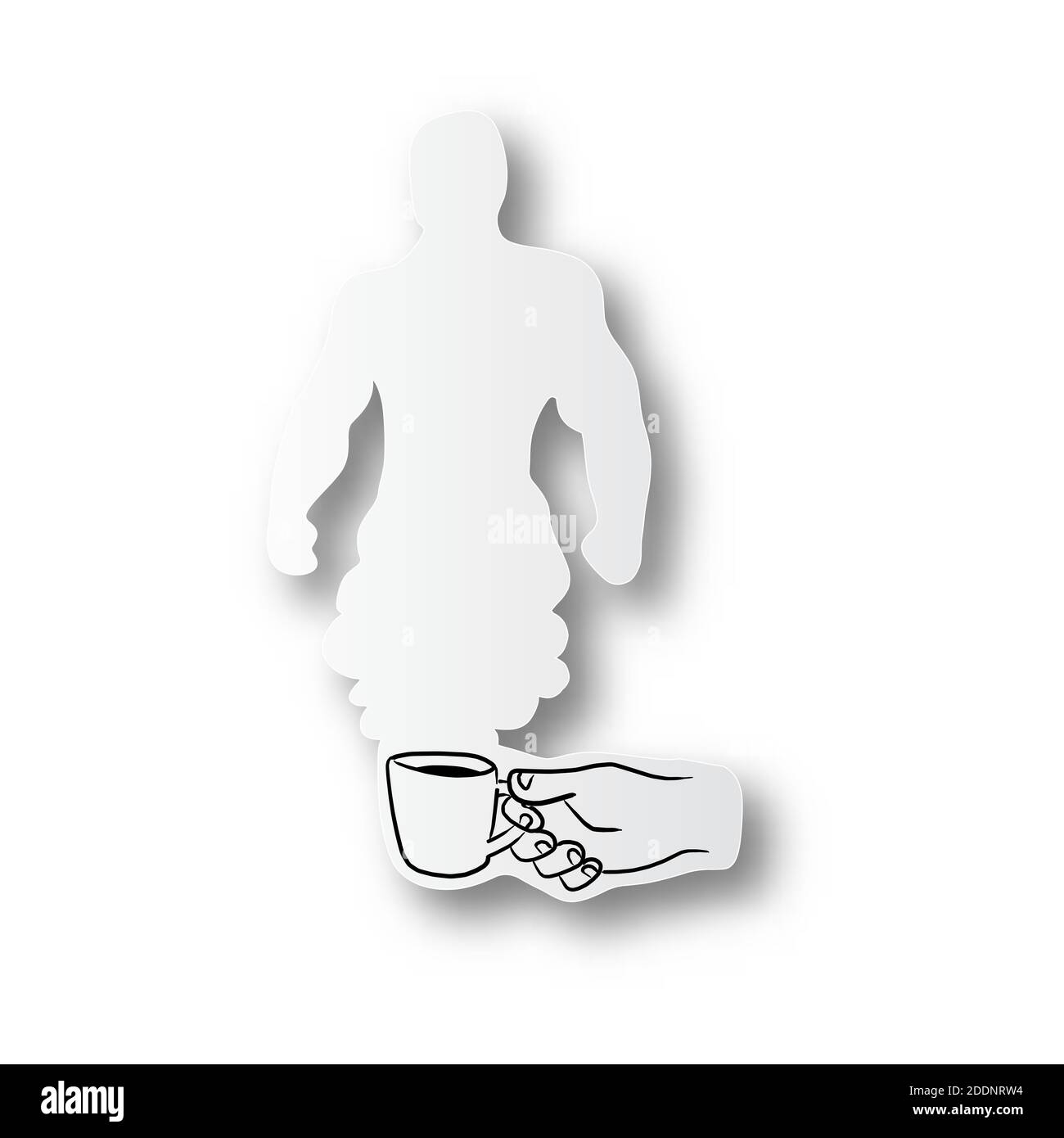 Muscle man Stock Vector Images - Alamy