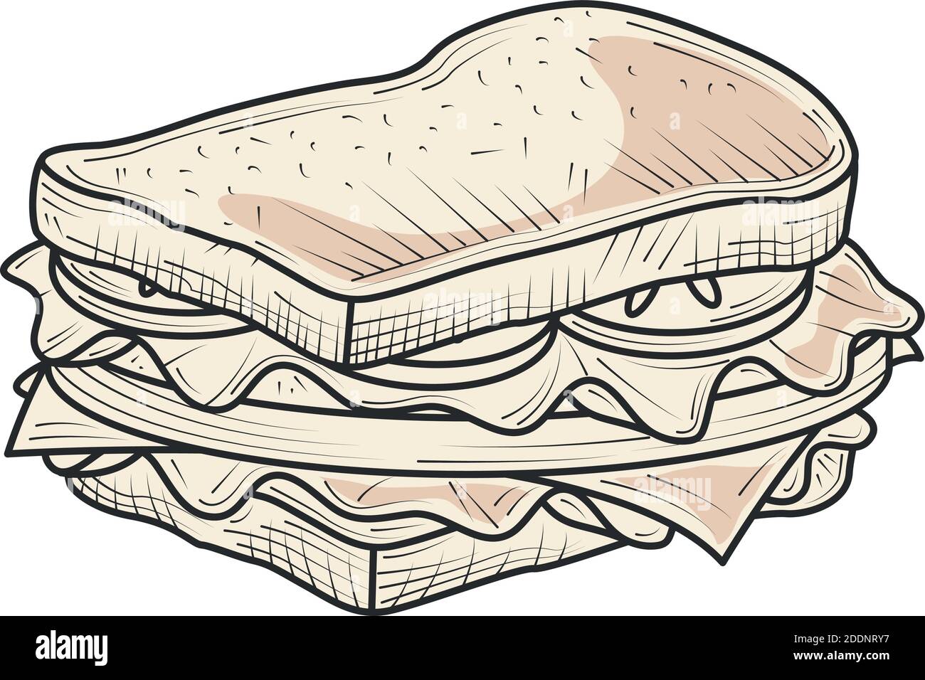 Cheese Sandwich Drawing
