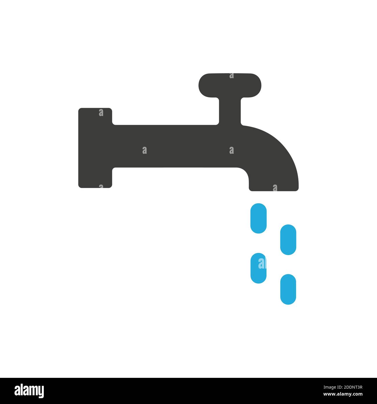 Damaged water pipe Cut Out Stock Images & Pictures - Alamy