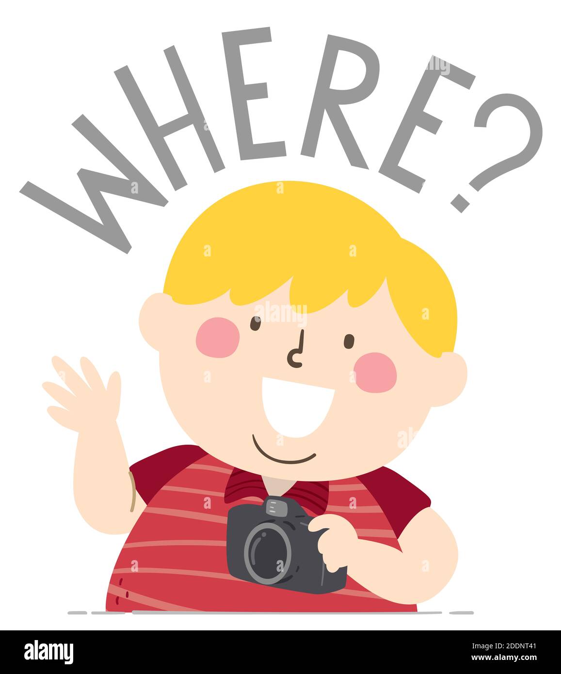 Cartoon boy asking question hi-res stock photography and images - Alamy