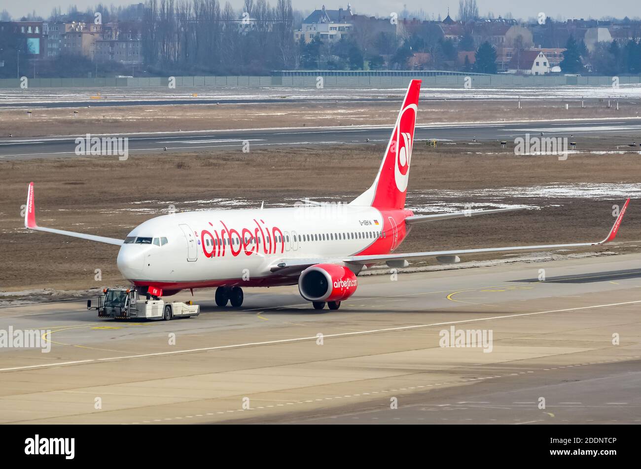 Air Berlin airplane at the Berlin Tegel Airport Stock Photo - Alamy