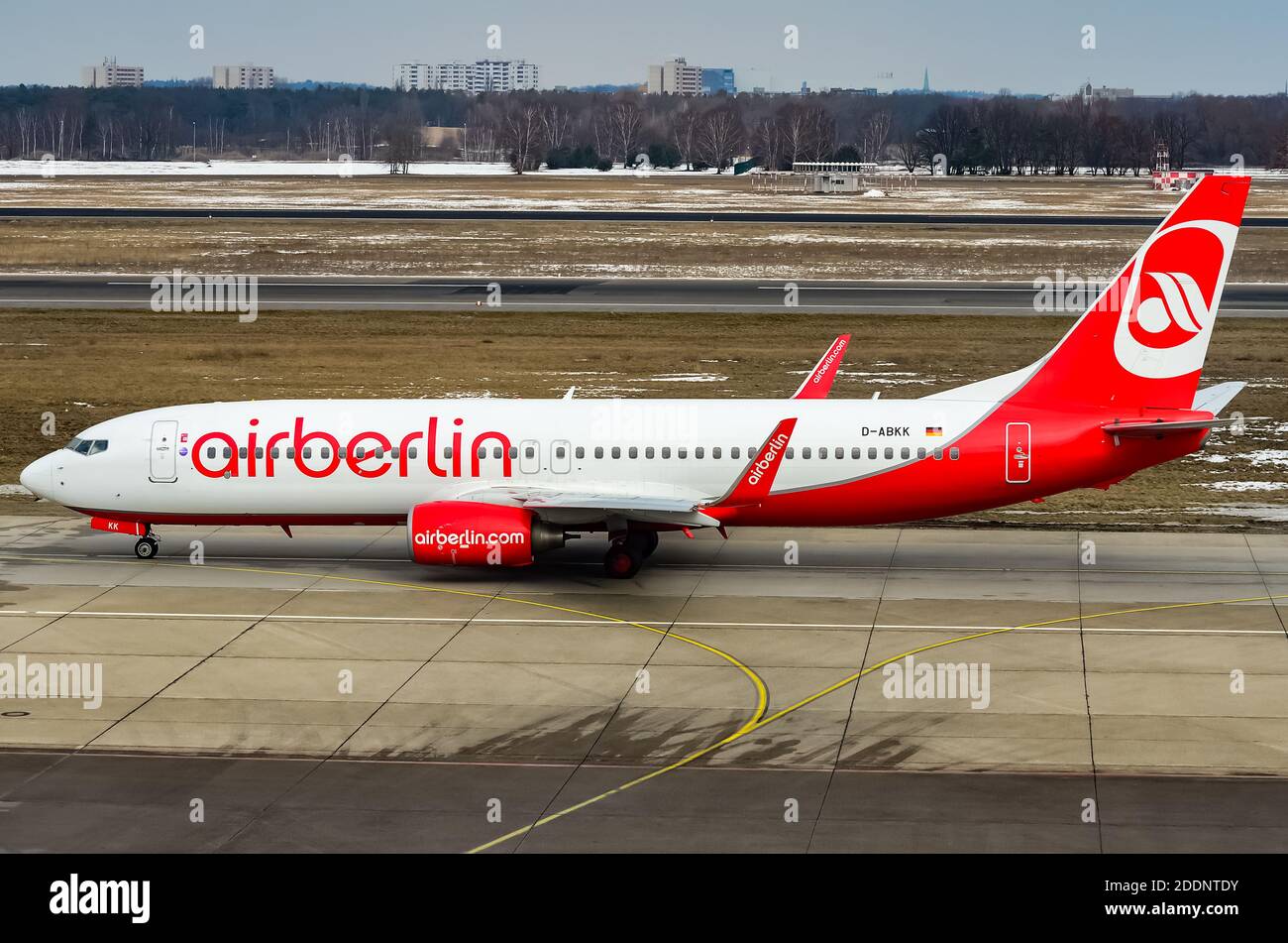 Air Berlin airplane at the Berlin Tegel Airport Stock Photo - Alamy
