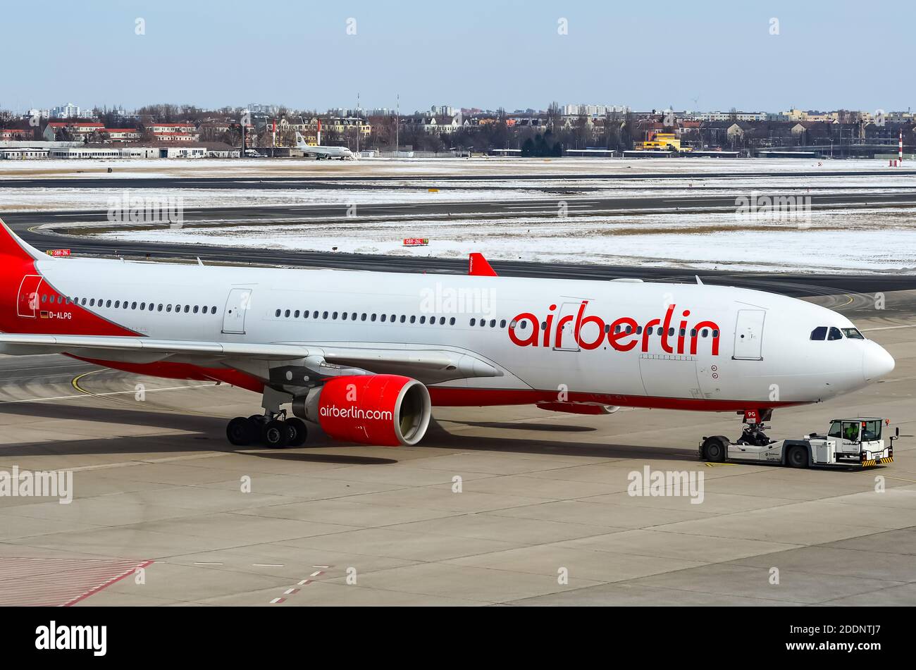 Air Berlin airplane at the Berlin Tegel Airport Stock Photo - Alamy