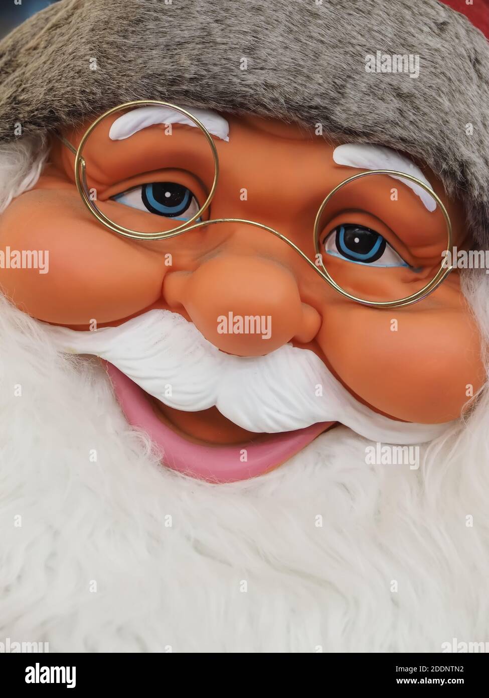 Face of Santa Claus with a white beard Stock Photo - Alamy
