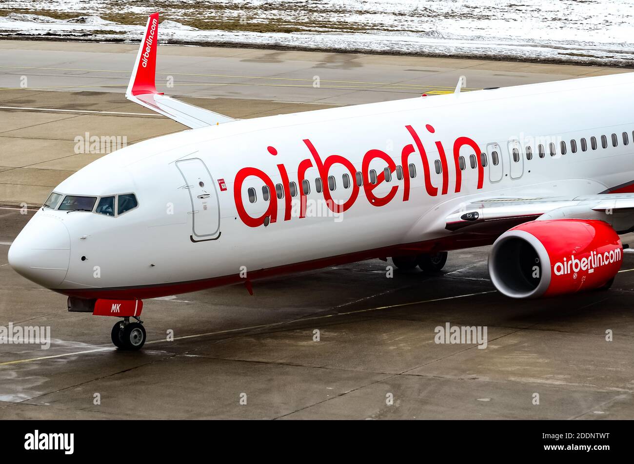 Air Berlin airplane at the Berlin Tegel Airport Stock Photo - Alamy