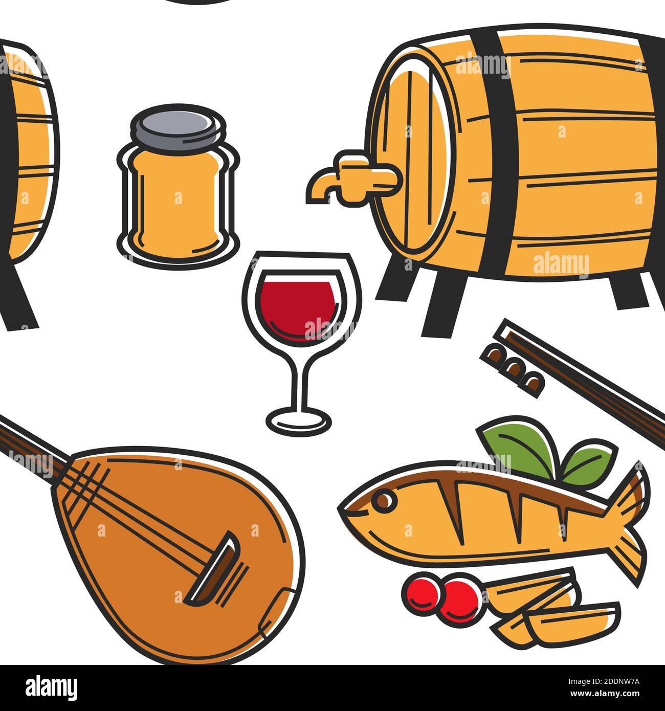 Traditional cooking cyprus Stock Vector Images - Alamy