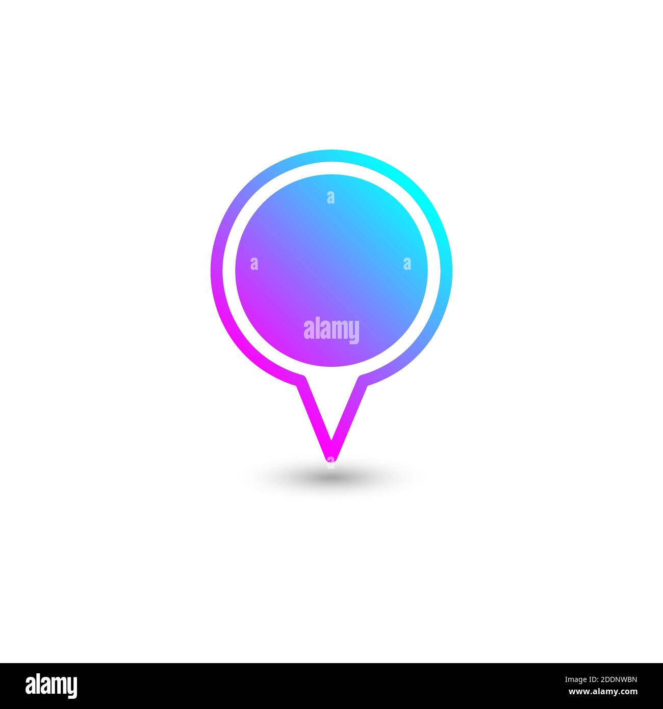 Gradient map pin sign location icon. Vector illustration web design ...