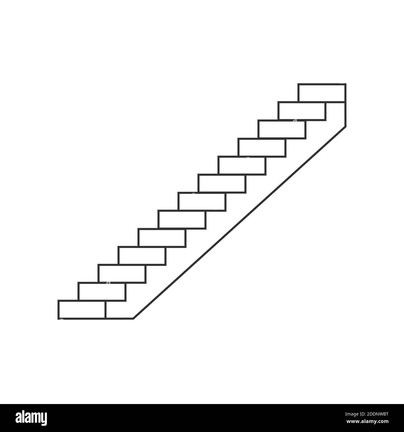 Stairs isolated on white background. Steps. Vector illustration Stock ...