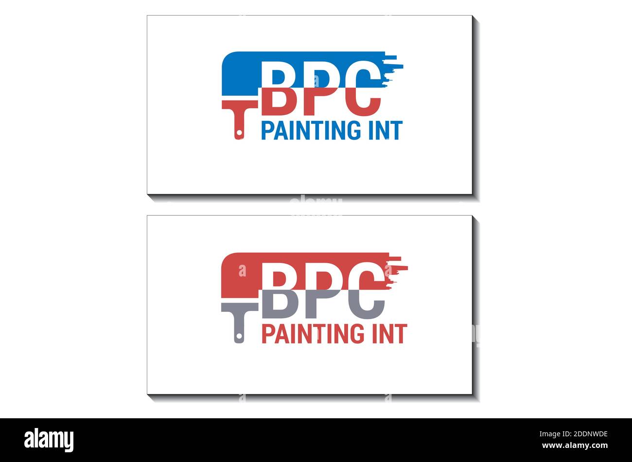 House painting service, decor and repair multicolor icon. Vector logo ...