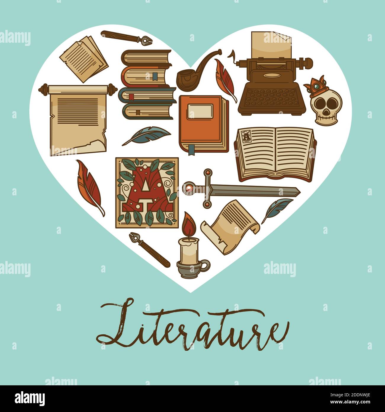 Skull book cover Stock Vector Images - Alamy