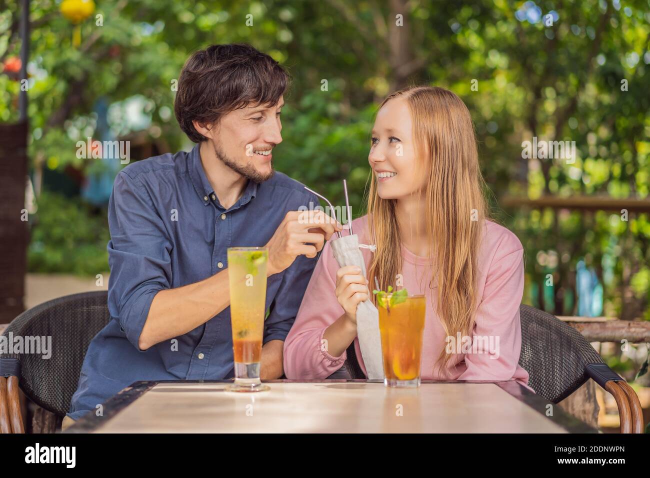 Reusable bottle straw child hi-res stock photography and images - Alamy