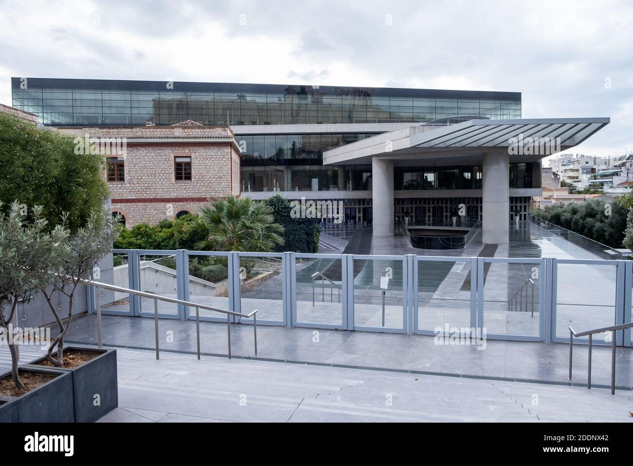 Athens Greece. November 22, 2020. Acropolis museum closed, coronavirus ...
