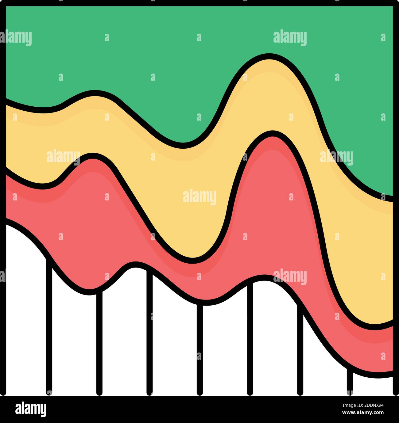 Flow Fill vector icon that can be easily modify or edit Stock Vector ...