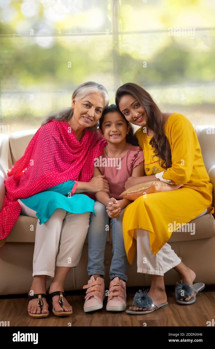 Grand Mother Daughter Generation High Resolution Stock Photography and ...