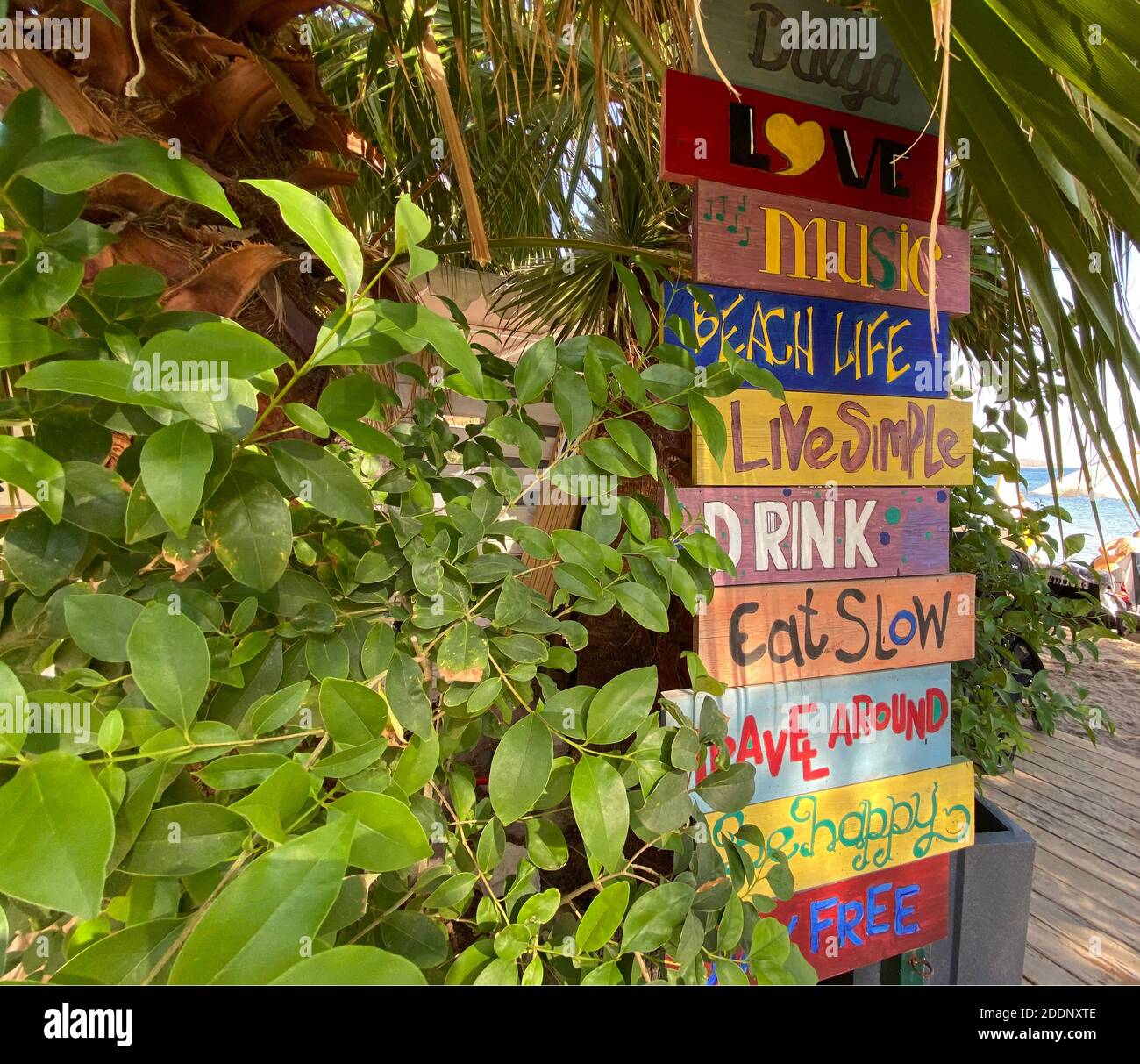 Hand made typographic signs of colorful motivational quotes. Hand ...