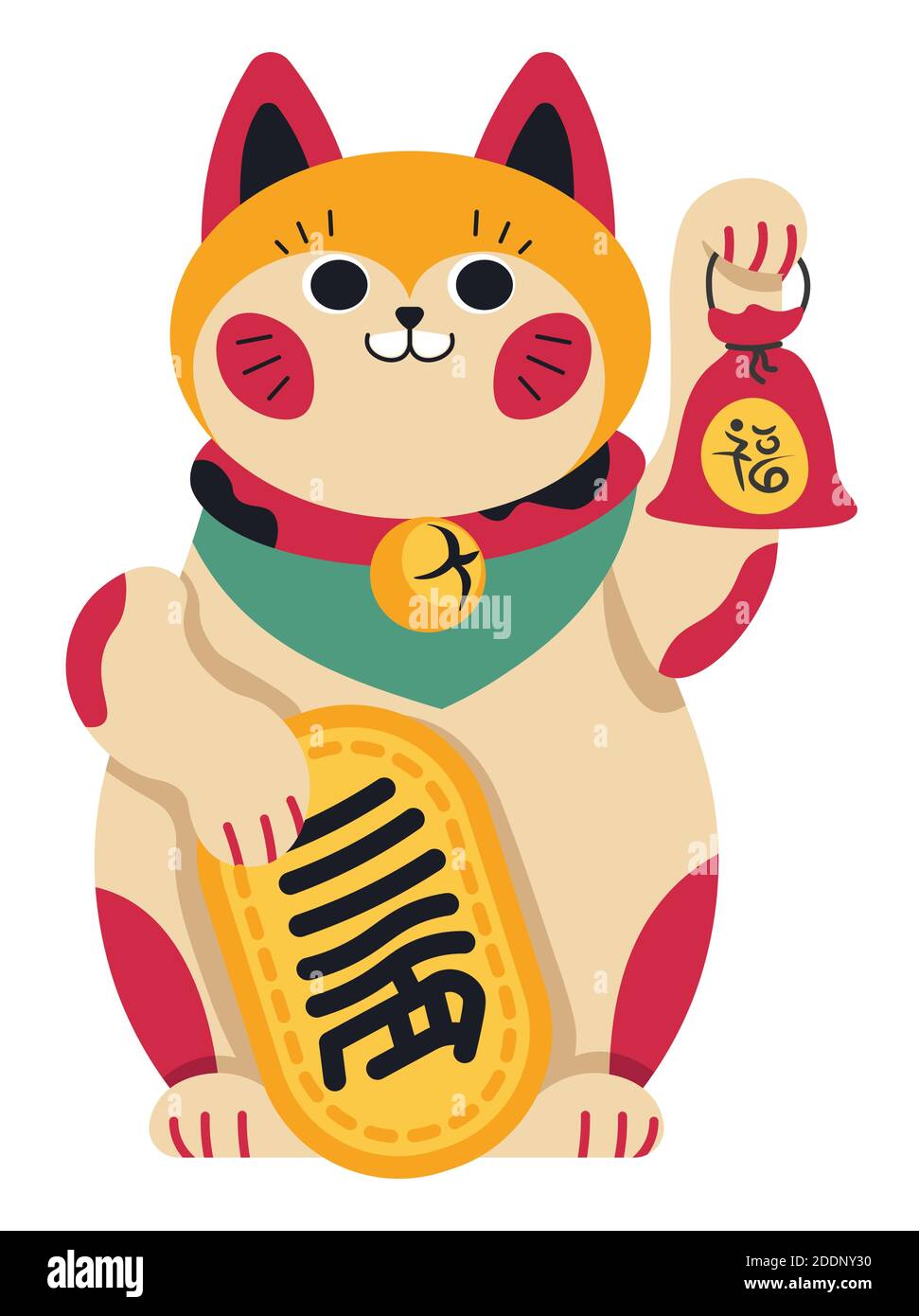Chinese golden waving cat hi-res stock photography and images - Alamy