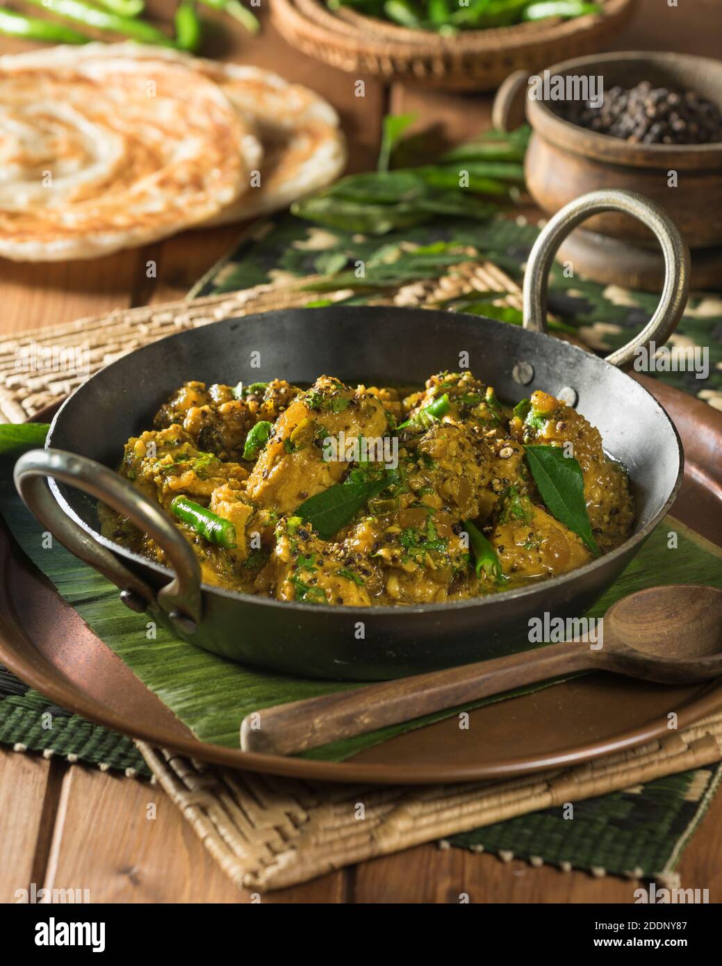 Andhra pepper chicken. South India Food Stock Photo - Alamy