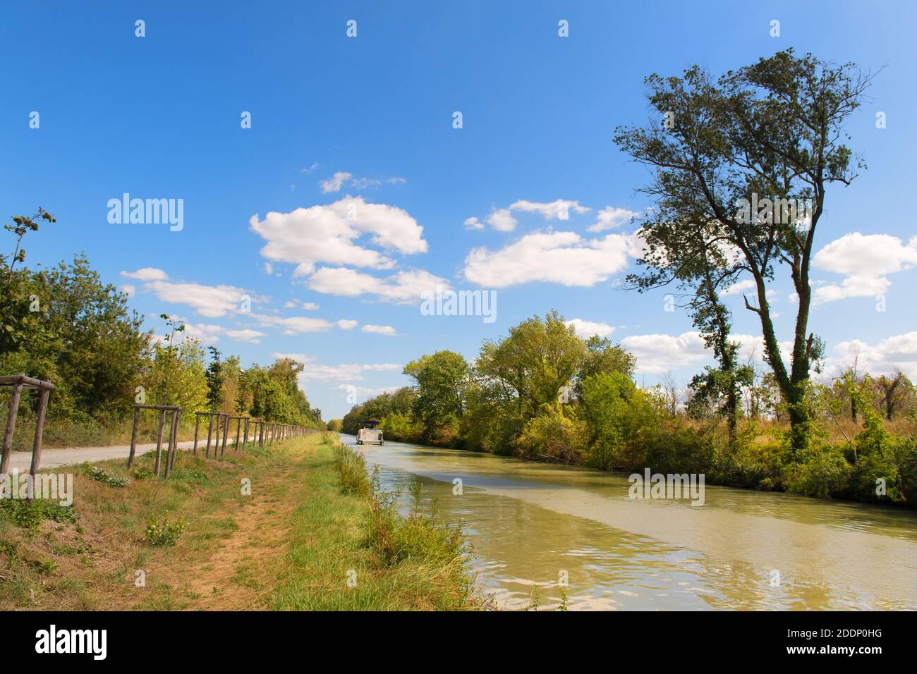 Landscape in the French Aude, Canal-du-Midi Stock Photo - Alamy