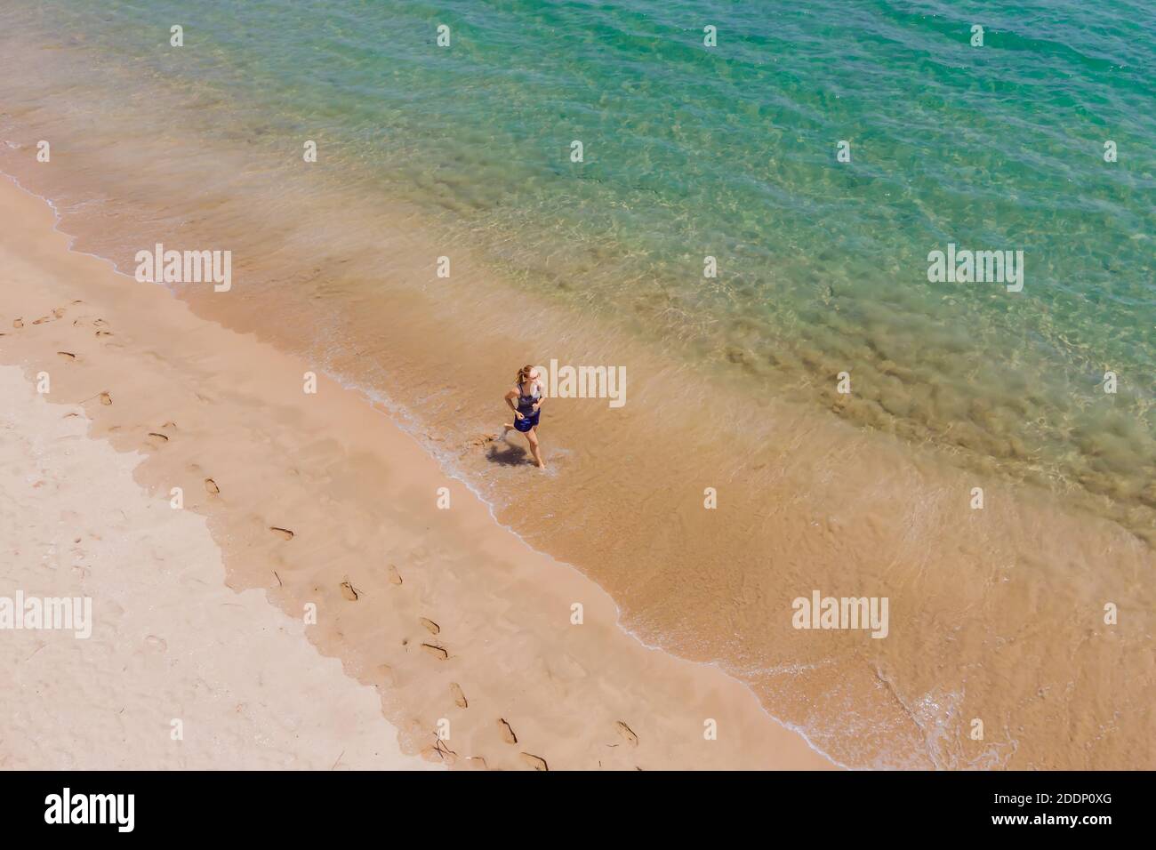 Beautiful aerial view sports woman hi-res stock photography and images ...