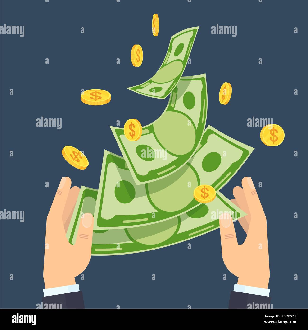Coin throw Stock Vector Images - Alamy