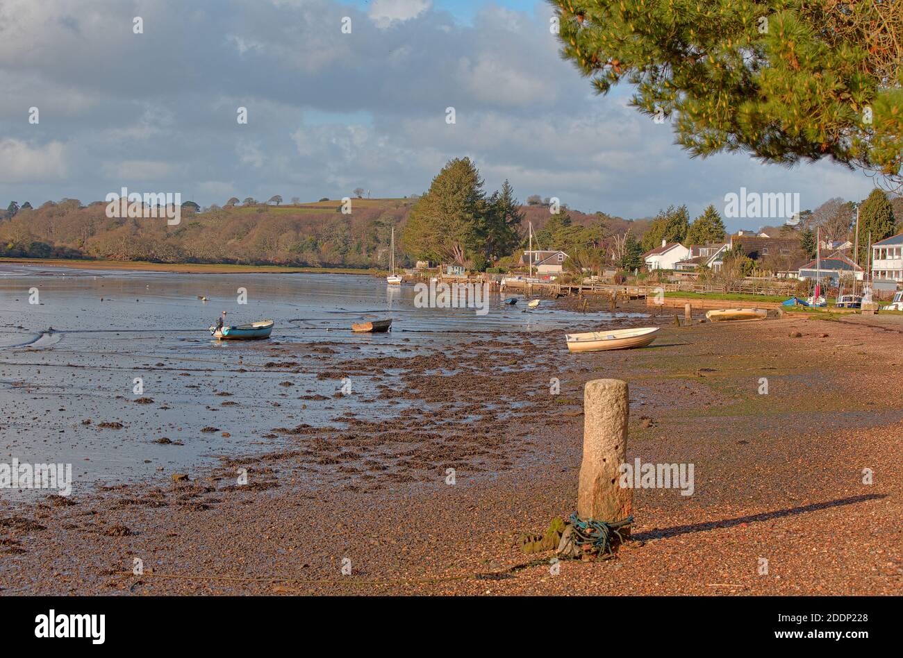 Devoran Quay at low tide, Cornwall, England, UK Stock Photo - Alamy