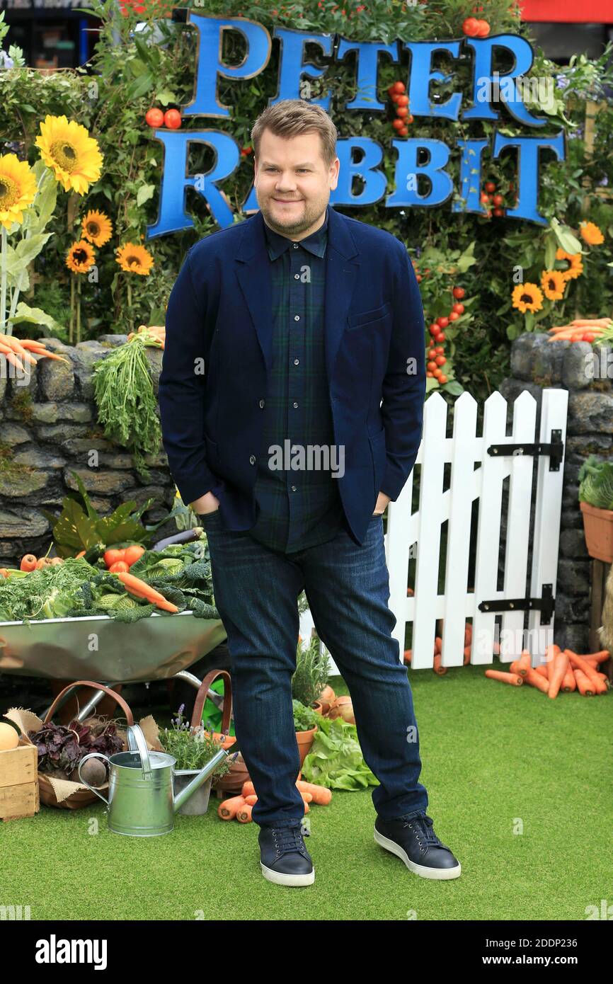 James Corden attends the Peter Rabbit Gala Premiere at Vue West End on ...