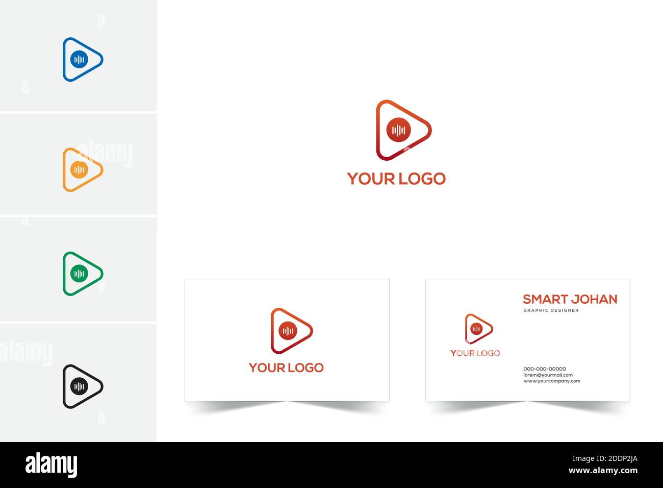 Media Play and audio music Logo Design Template Stock Vector Image ...